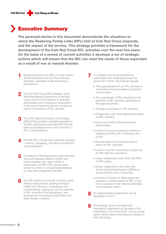 Irish Red Cross RFL strategy | PDF