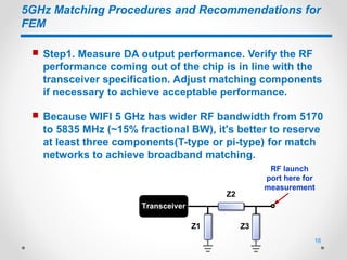 RF Matching Guidelines for WIFI | PDF