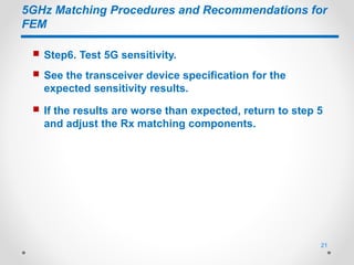 RF Matching Guidelines for WIFI | PDF