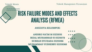 Materi Teknik Manajemen Perawatan tentang RFMEA | PDF
