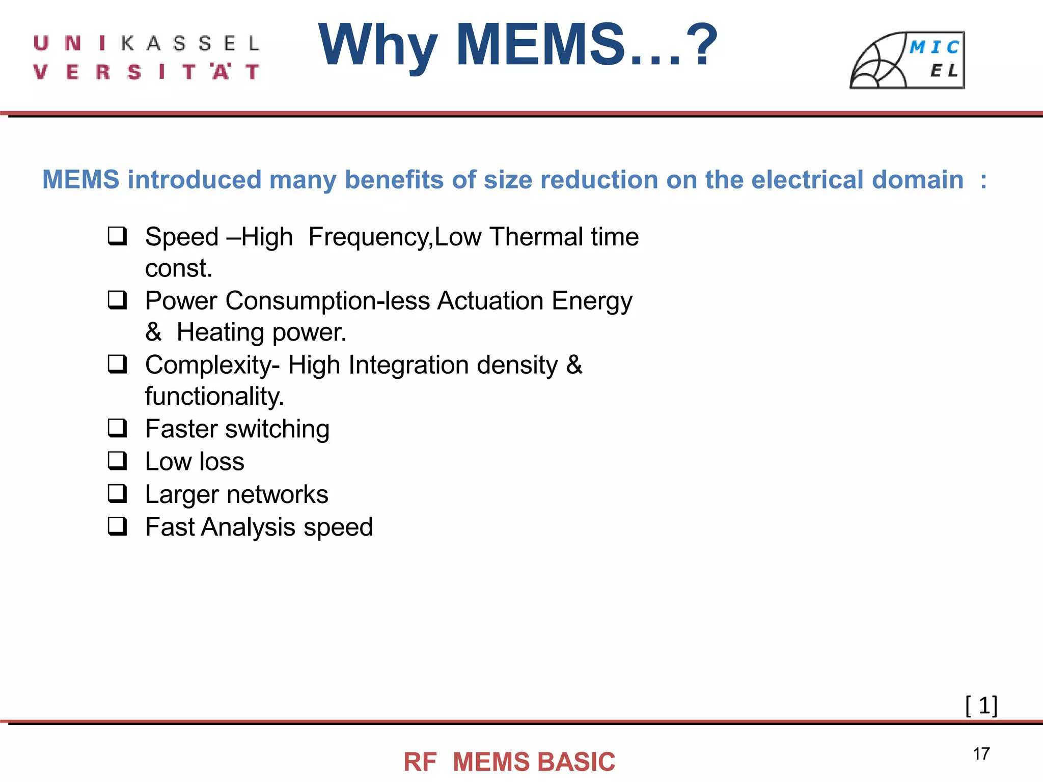 Rf mems presentation by tonmoy ibne arif | PDF