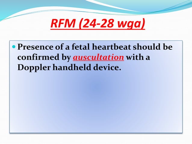 REDUCED FETAL MOVEMENT | PPTX