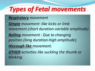 REDUCED FETAL MOVEMENT | PPTX