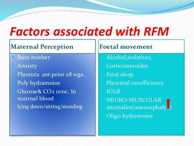 Reduced Fetal Movement