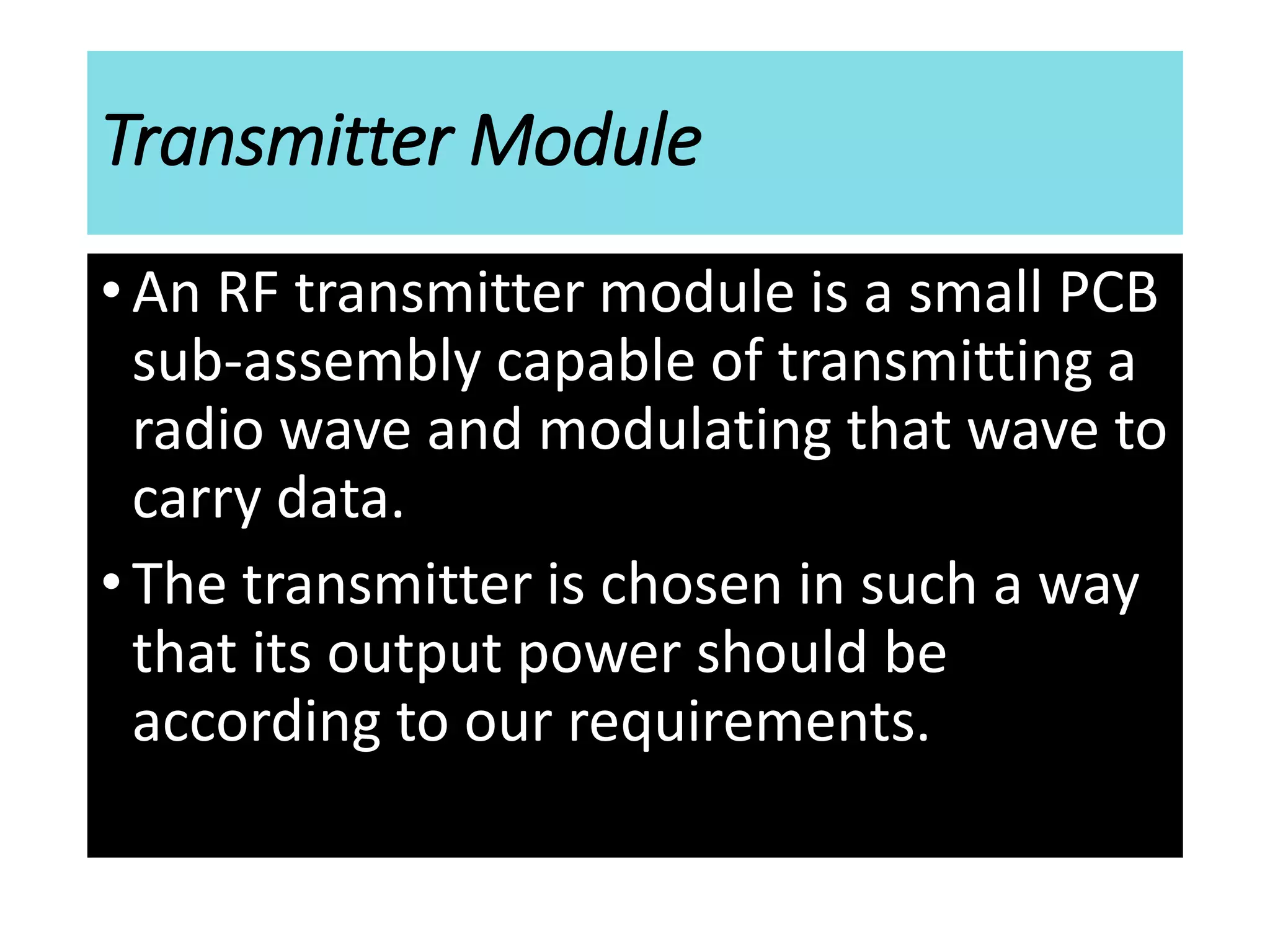 Rf module | PPTX