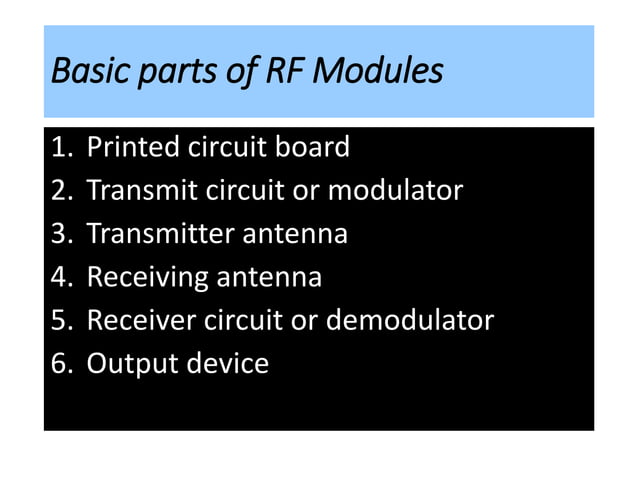 Rf module | PPT