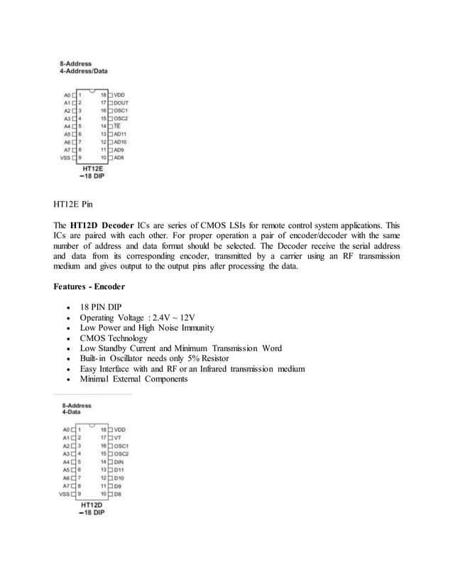 Rf module interfacing without microcontrollers | PDF Rf module interfacing without microcontrollers | PDF