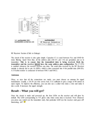 Rf module interfacing without microcontrollers | PDF