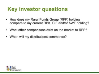 Unitholder Presentation 2 | PPT