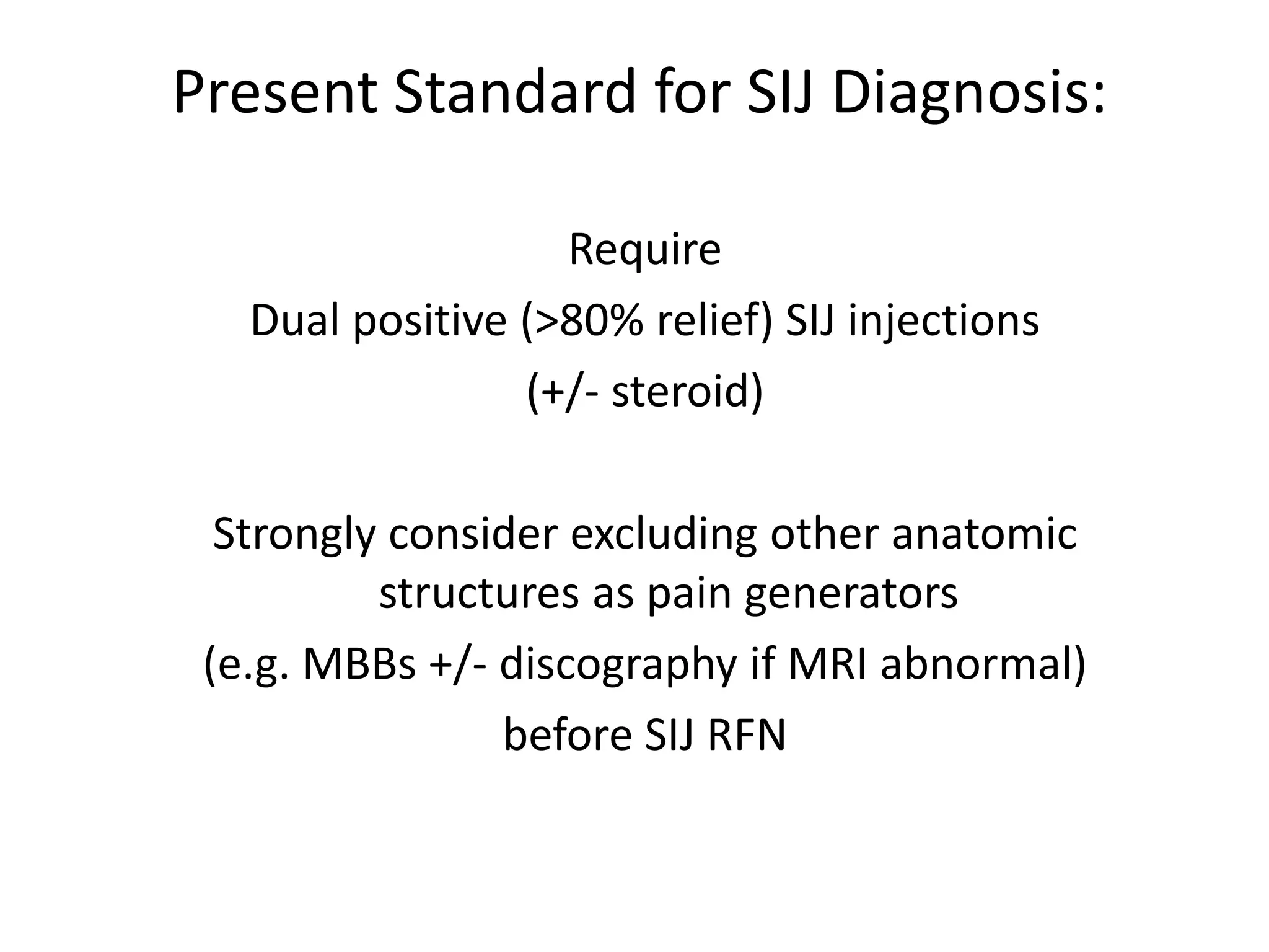 Sacroiliac Joint RF Denervation | PPTX