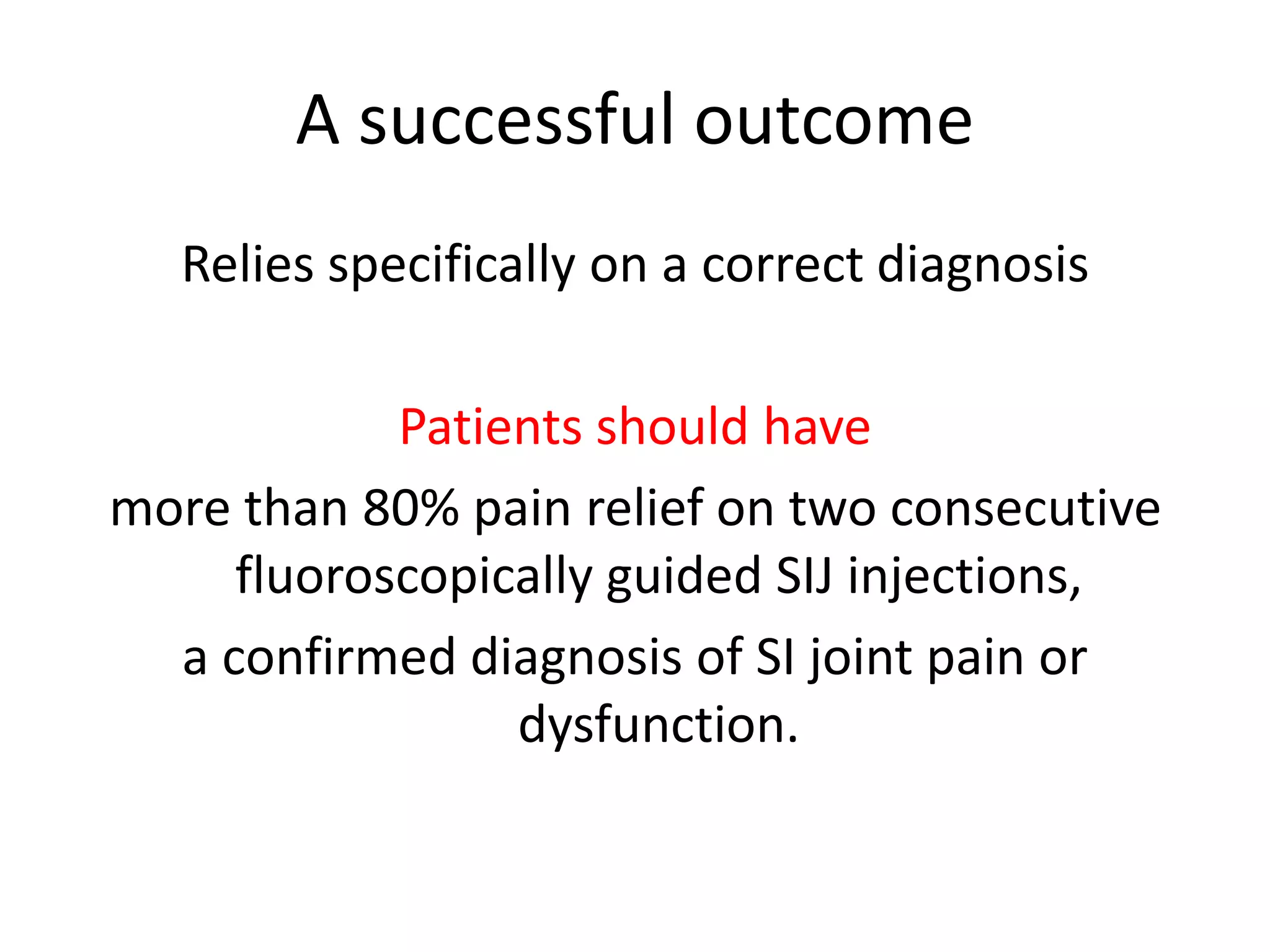Sacroiliac Joint RF Denervation | PPTX
