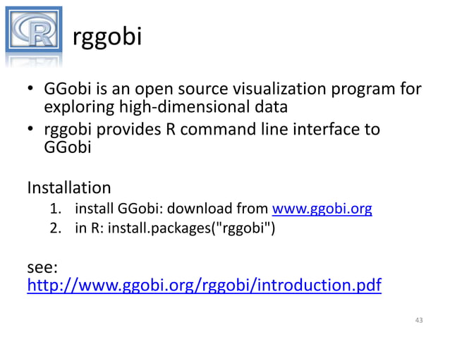 R for data visualization and graphics | PPTX