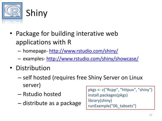 R for data visualization and graphics | PPTX
