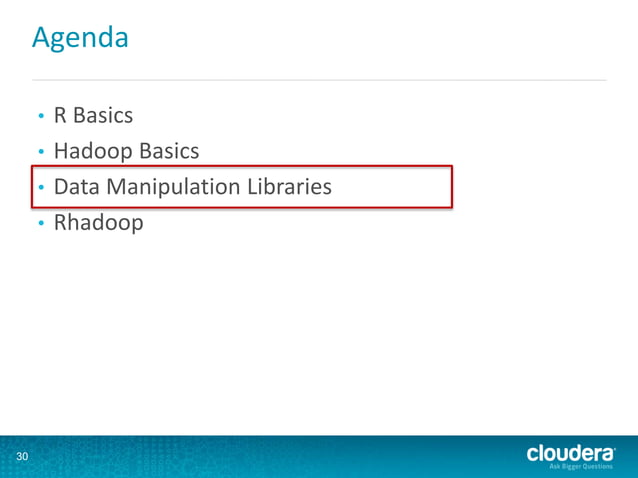 R for hadoopers | PPT