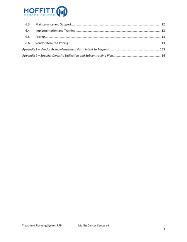 H. Lee Moffitt Cancer Center and Research Institute, Inc. Request for ...