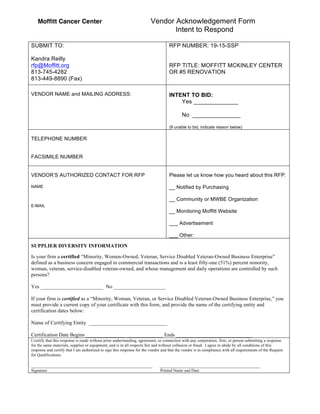 RFP 19-15-SSP Moffitt McKinley Center OR#5 Renovation | PDF