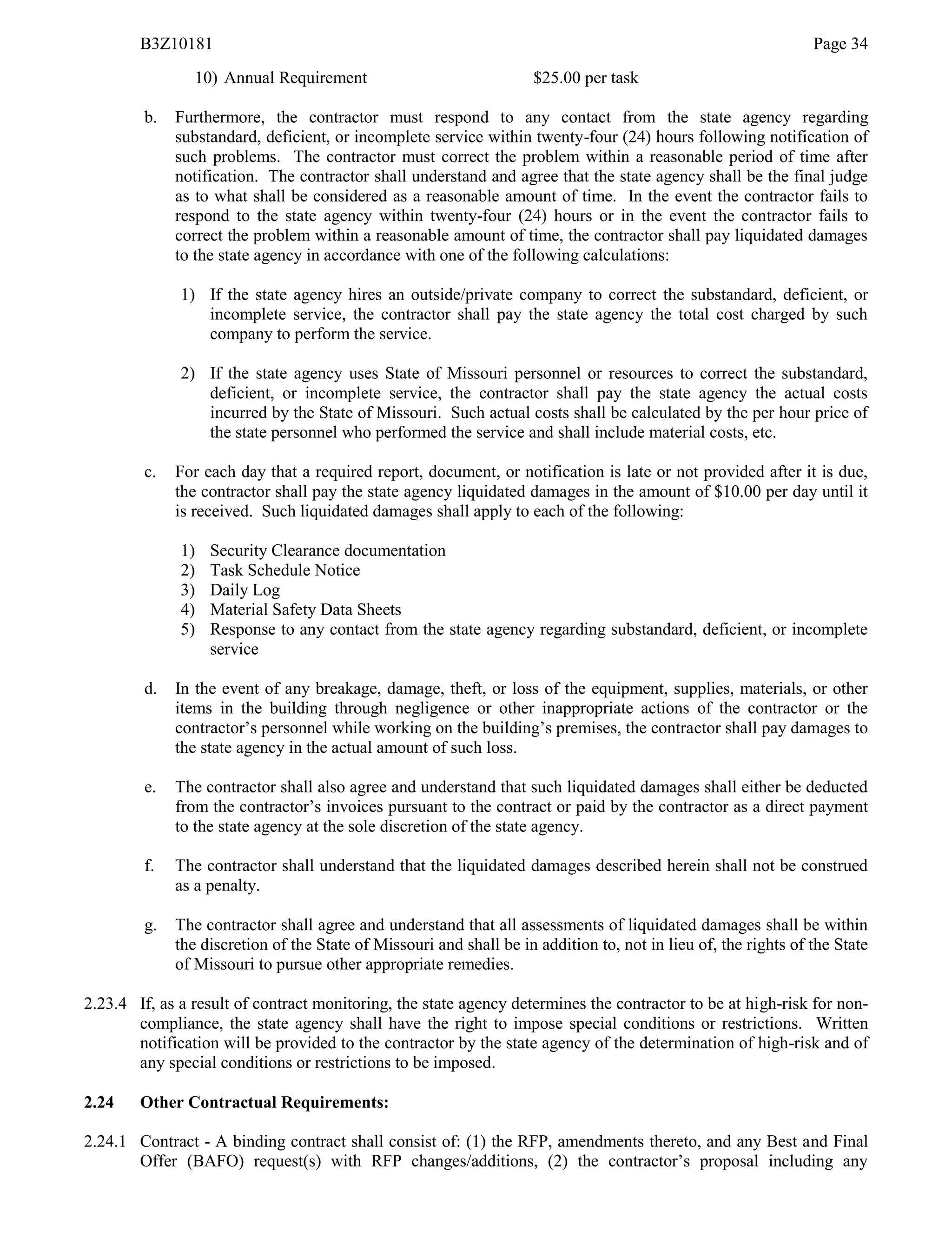 RFP document template | DOCX