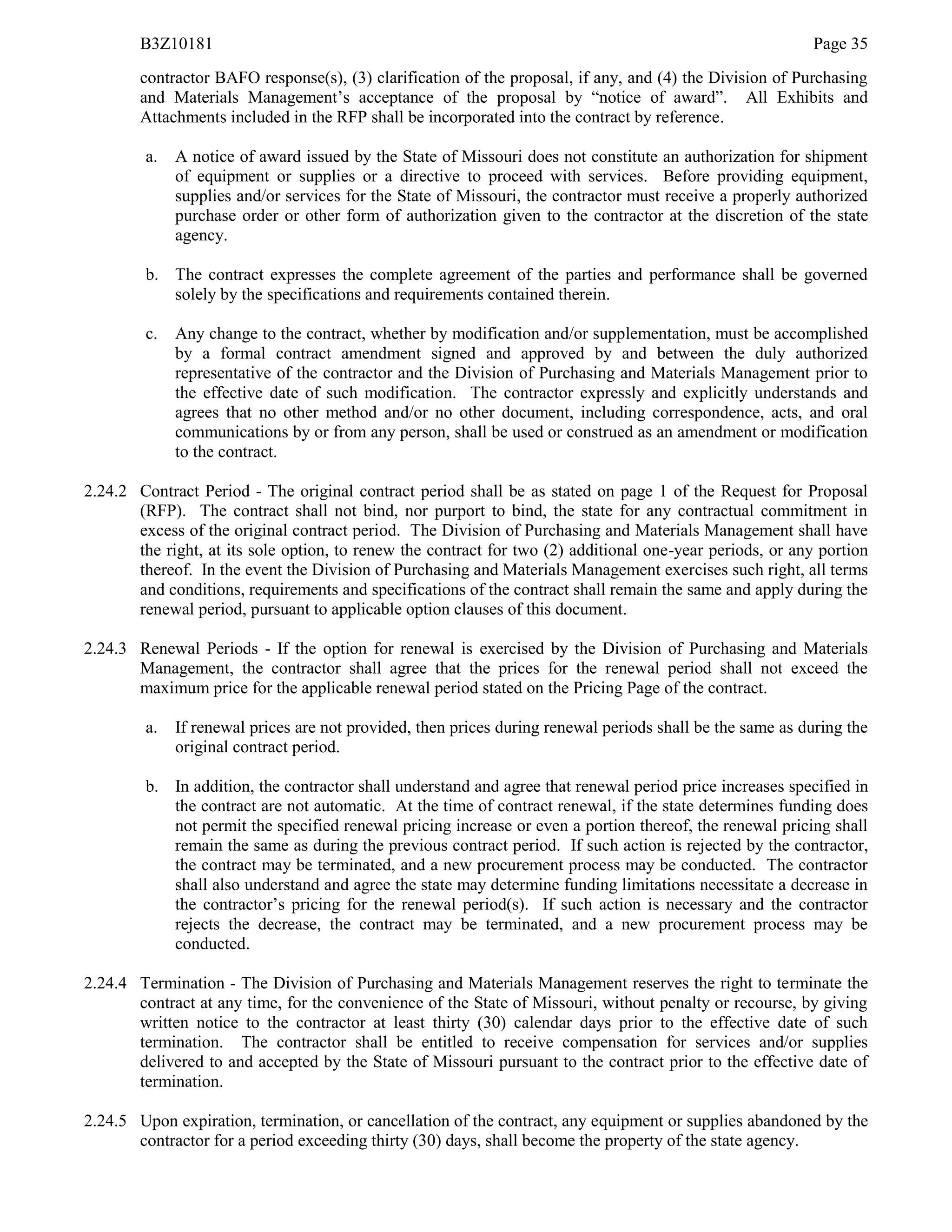RFP document template | PDF