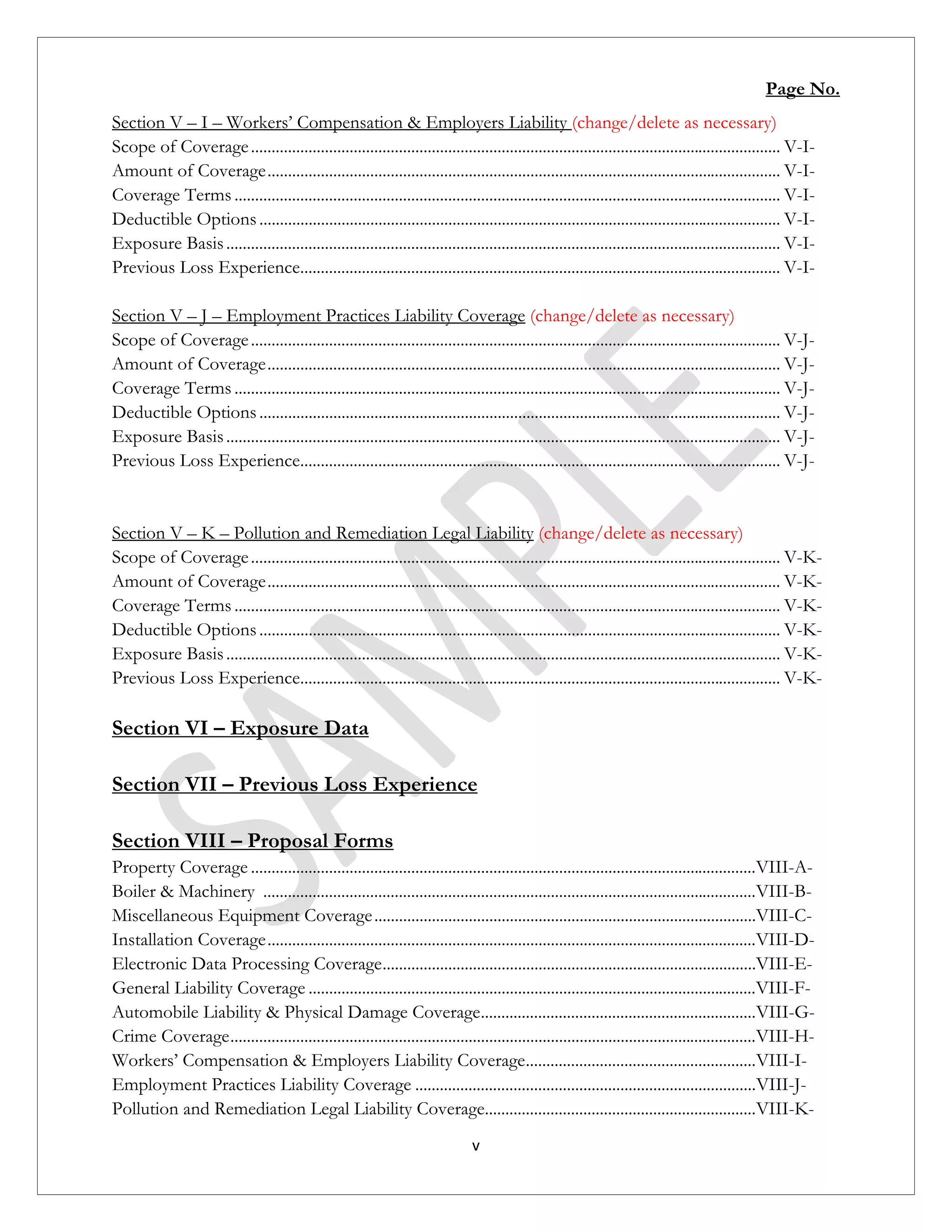 Insurance Request for Proposal Template | PDF