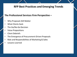 RFP Best Practices and Emerging Trends | PPT