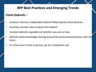 RFP Best Practices and Emerging Trends | PPT