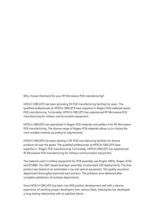 RF PCB & Microwave High frequency PCB.docx