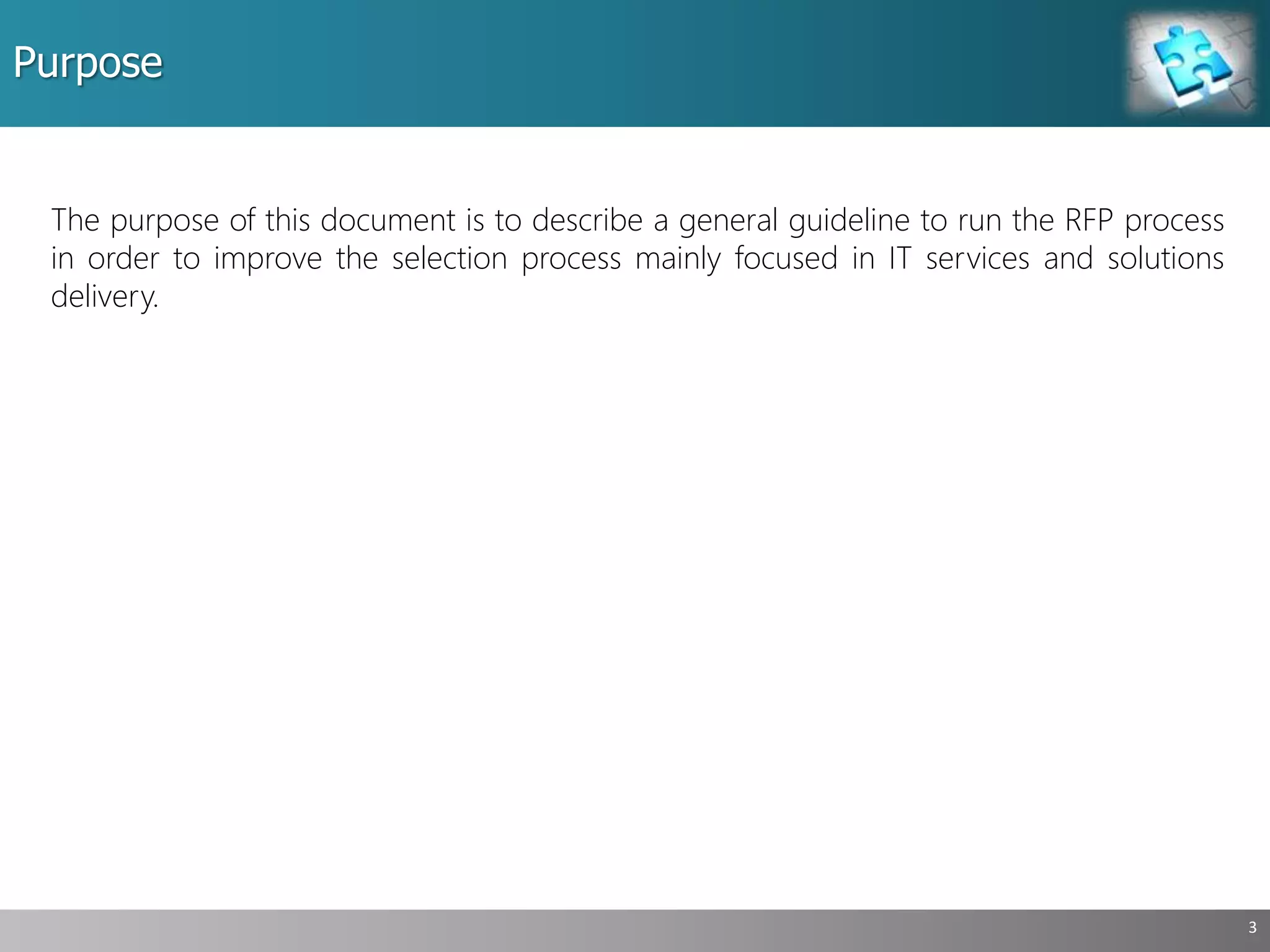 RFP execution a practical guideline to improve selection process | PPTX