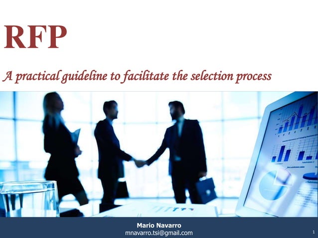 RFP execution a practical guideline to improve selection process | PPTX