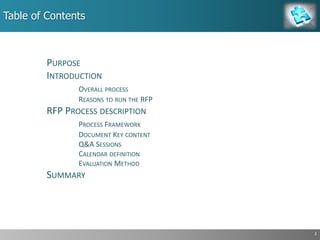 RFP execution a practical guideline to improve selection process | PPTX