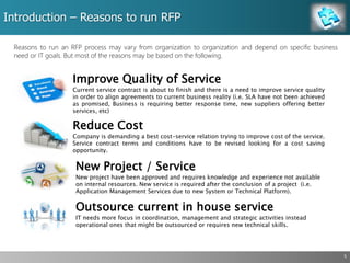 RFP execution a practical guideline to improve selection process | PPTX