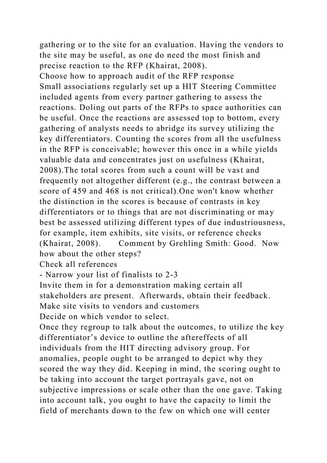 RFP FOR A PHARMACY CPOE SYSTEM .docx | Pharmaceutical Drugs | Medical ...