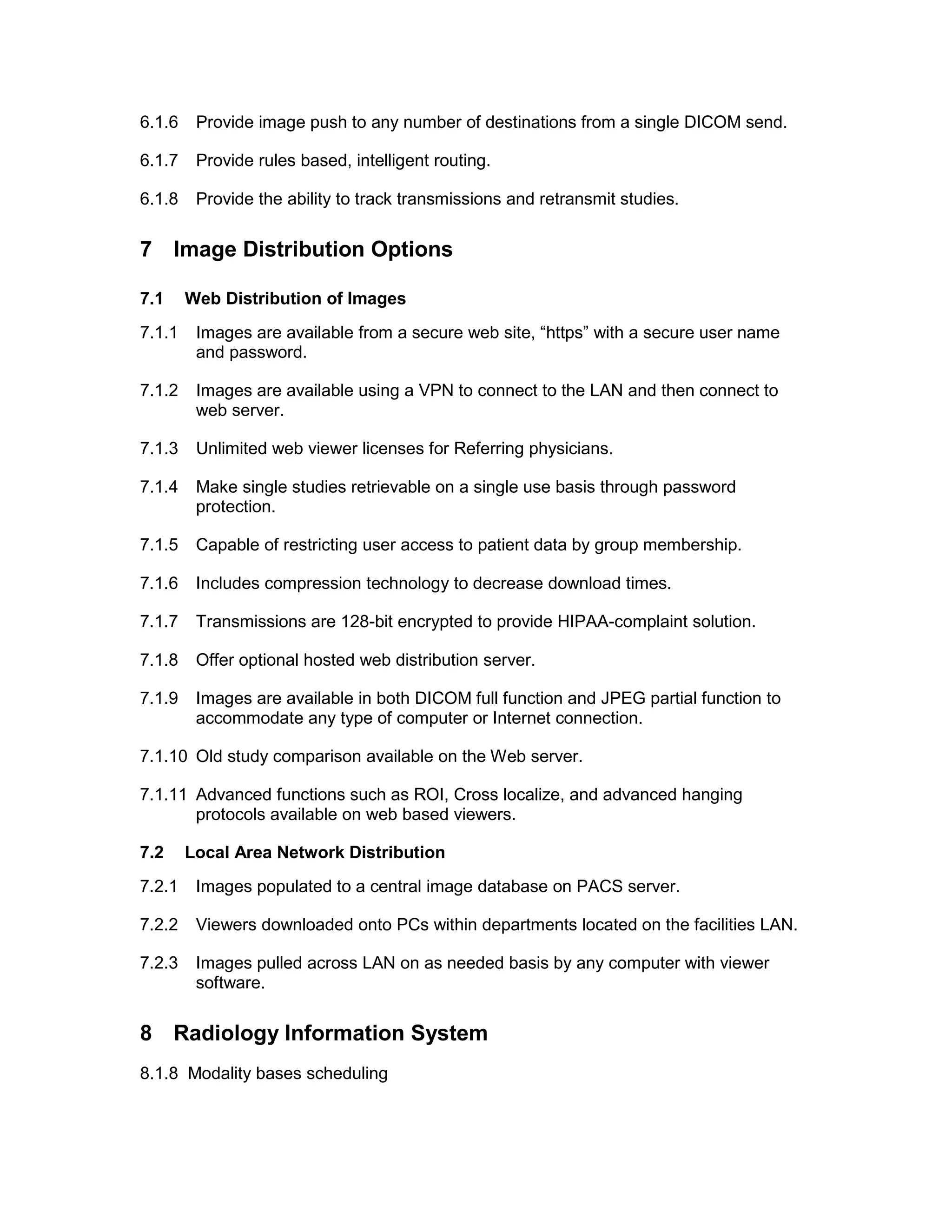RIS/PACS RFP Template | PDF