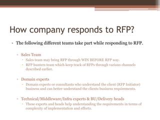 RFP Handling in IT Company | PPTX