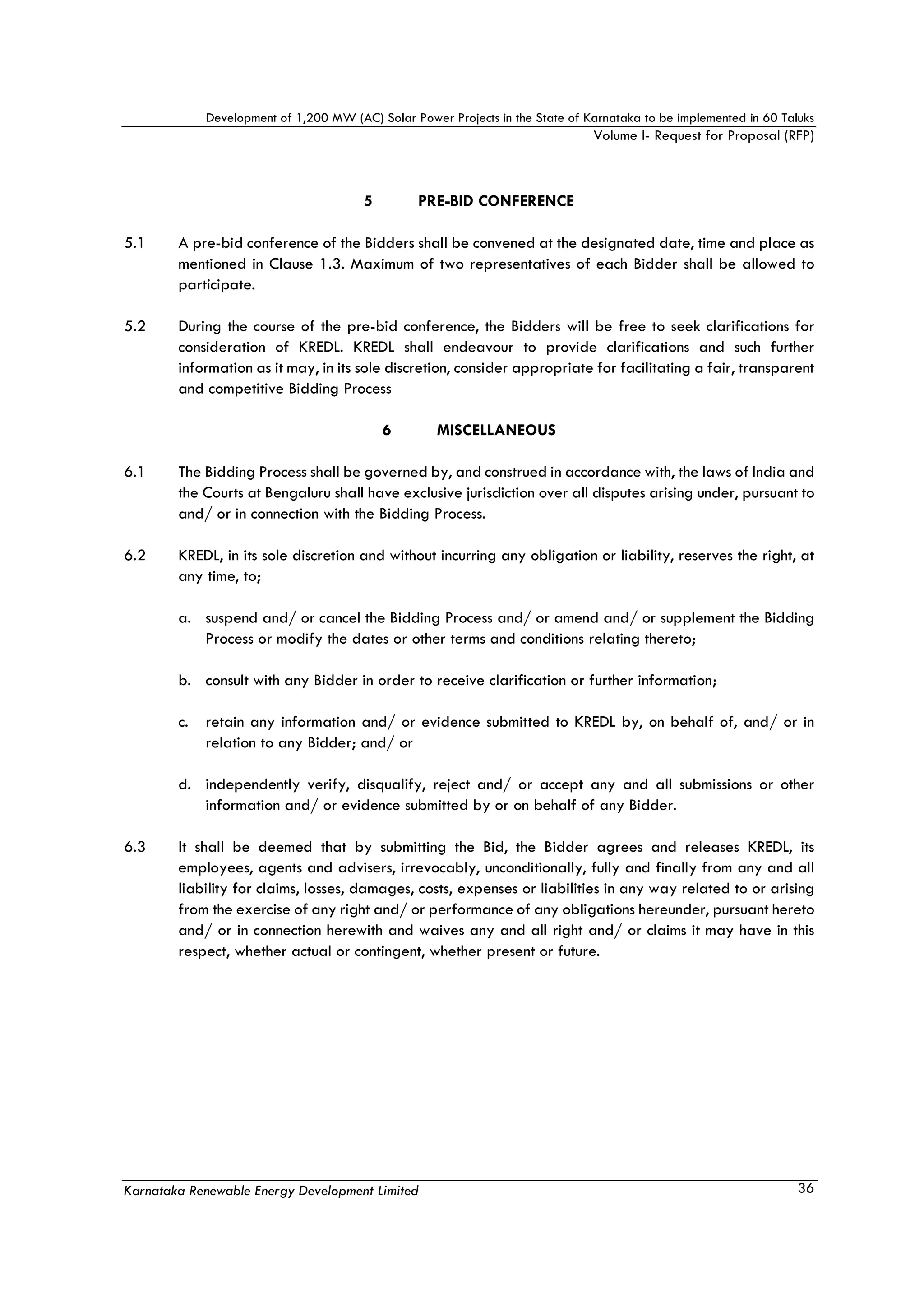 Rfp For 1200 Mw Solar Power Projects In Karnataka Pdf