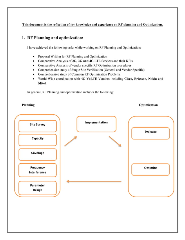 RF Planning and Optimization | PDF | Telecommunications Industry ...