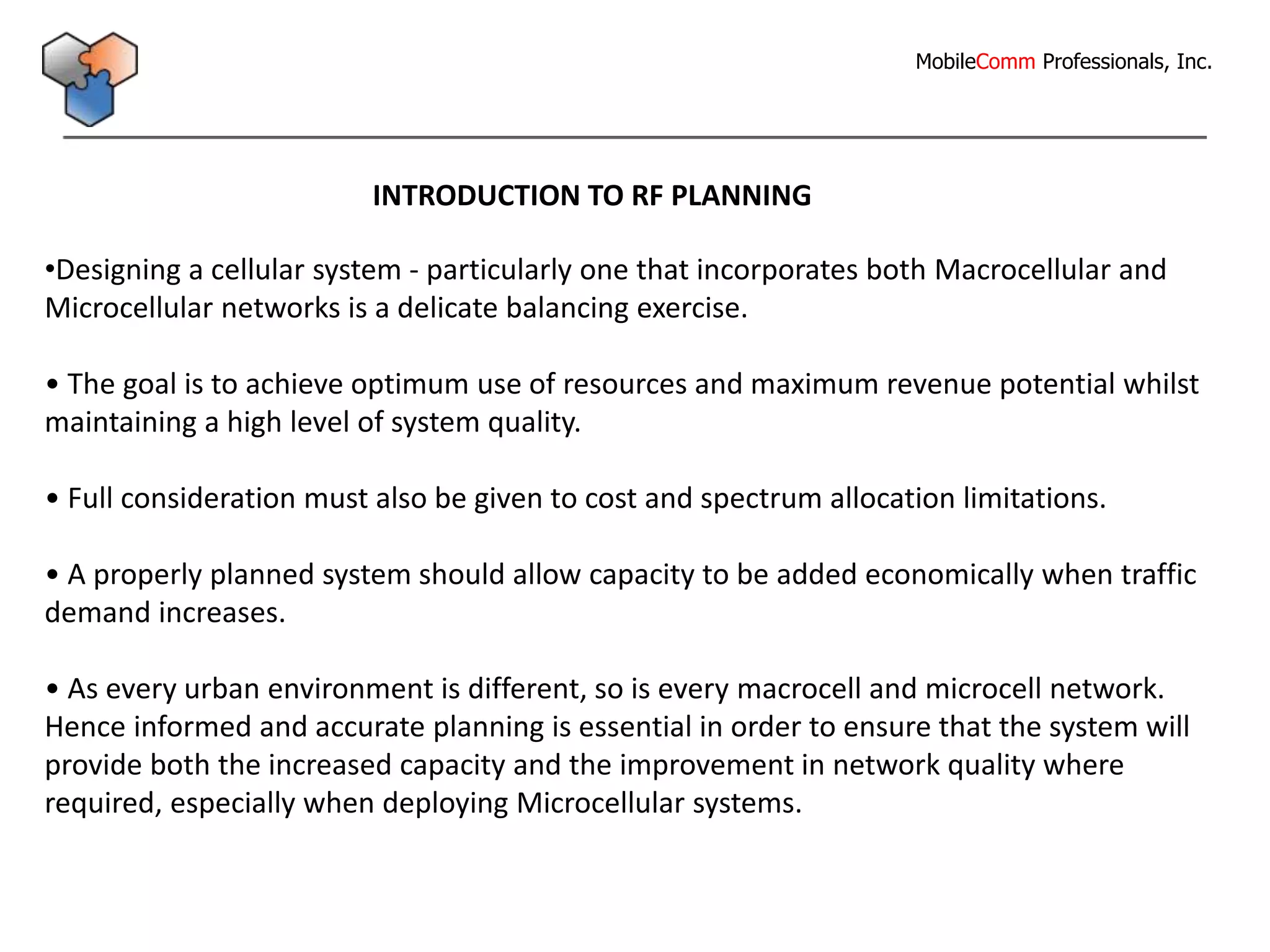 Rf planning doc | PPTX