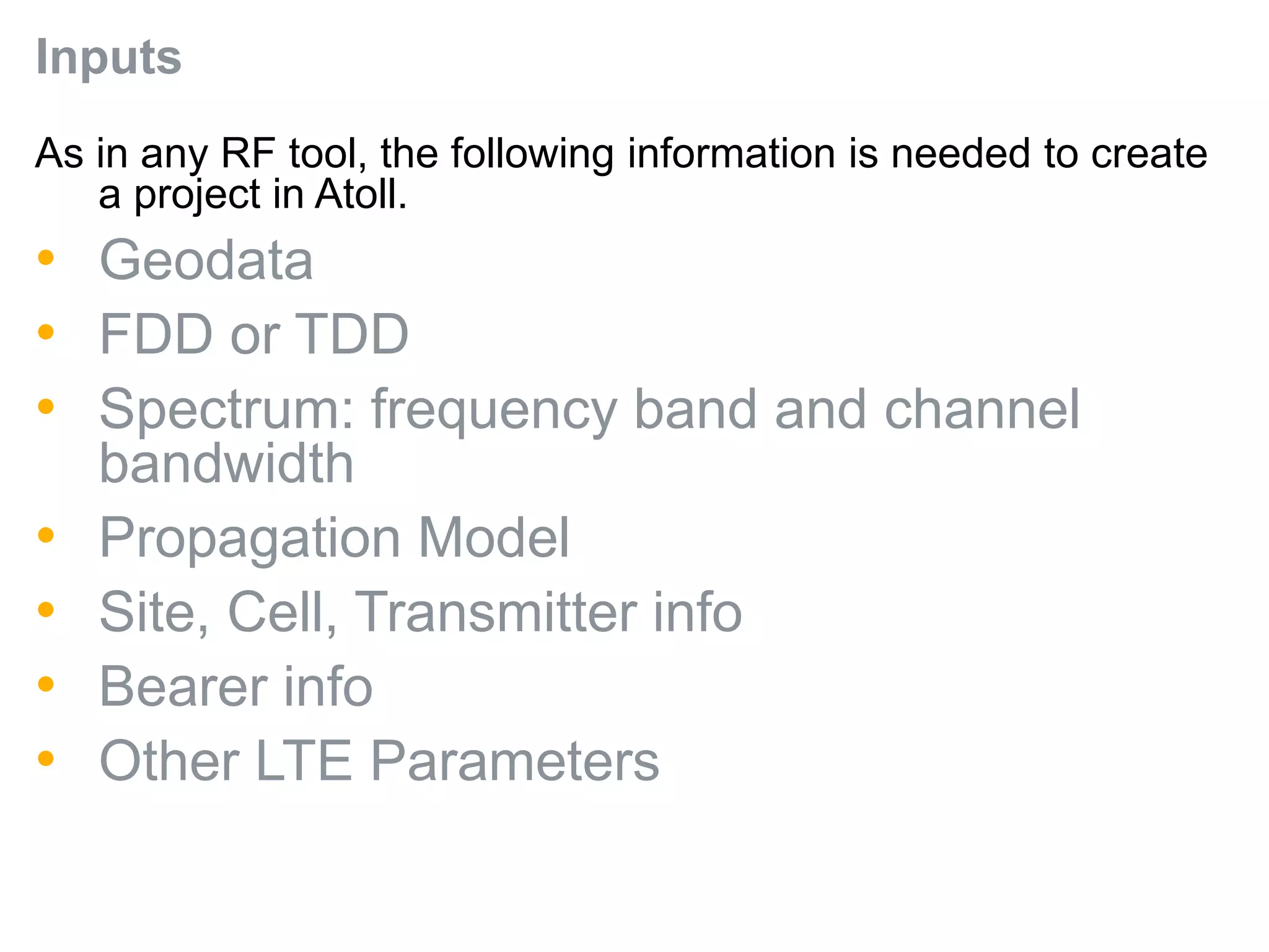 Rf planning for lte using atoll v1 | PPT