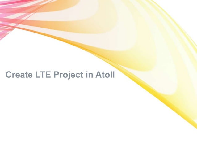 Rf planning for lte using atoll v1 | PPT