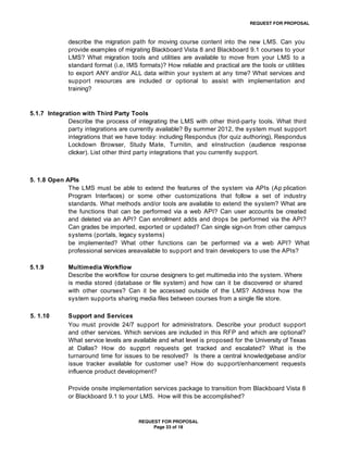 RFP Learning Management System - Evaluation Process and Criteria | PDF