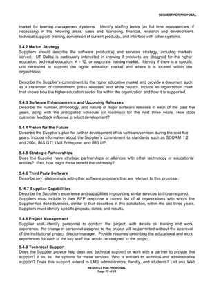 RFP Learning Management System - Evaluation Process and Criteria | PDF