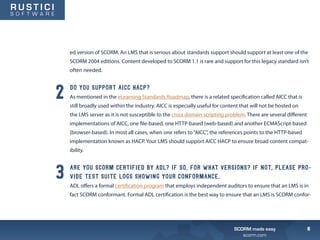 (At least) 27 Questions to Ask About SCORM in Your RFP | PDF