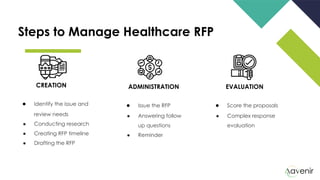 Rfp management for healthcare standardize & streamline your rfp process | PDF