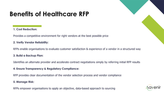 Rfp management for healthcare standardize & streamline your rfp process ...