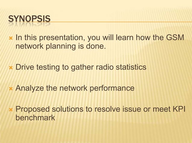 RF Planning & Optimization | PPTX