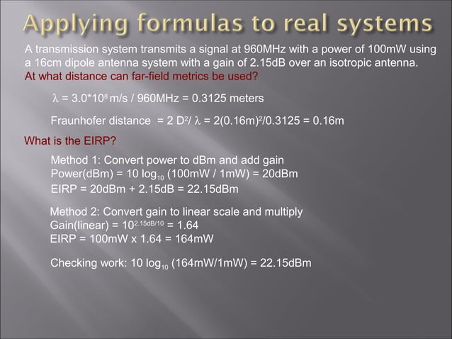 Rf Propagation In A Nutshell Ppt