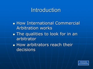 RF QC International CommercialArbitrationl.ppt