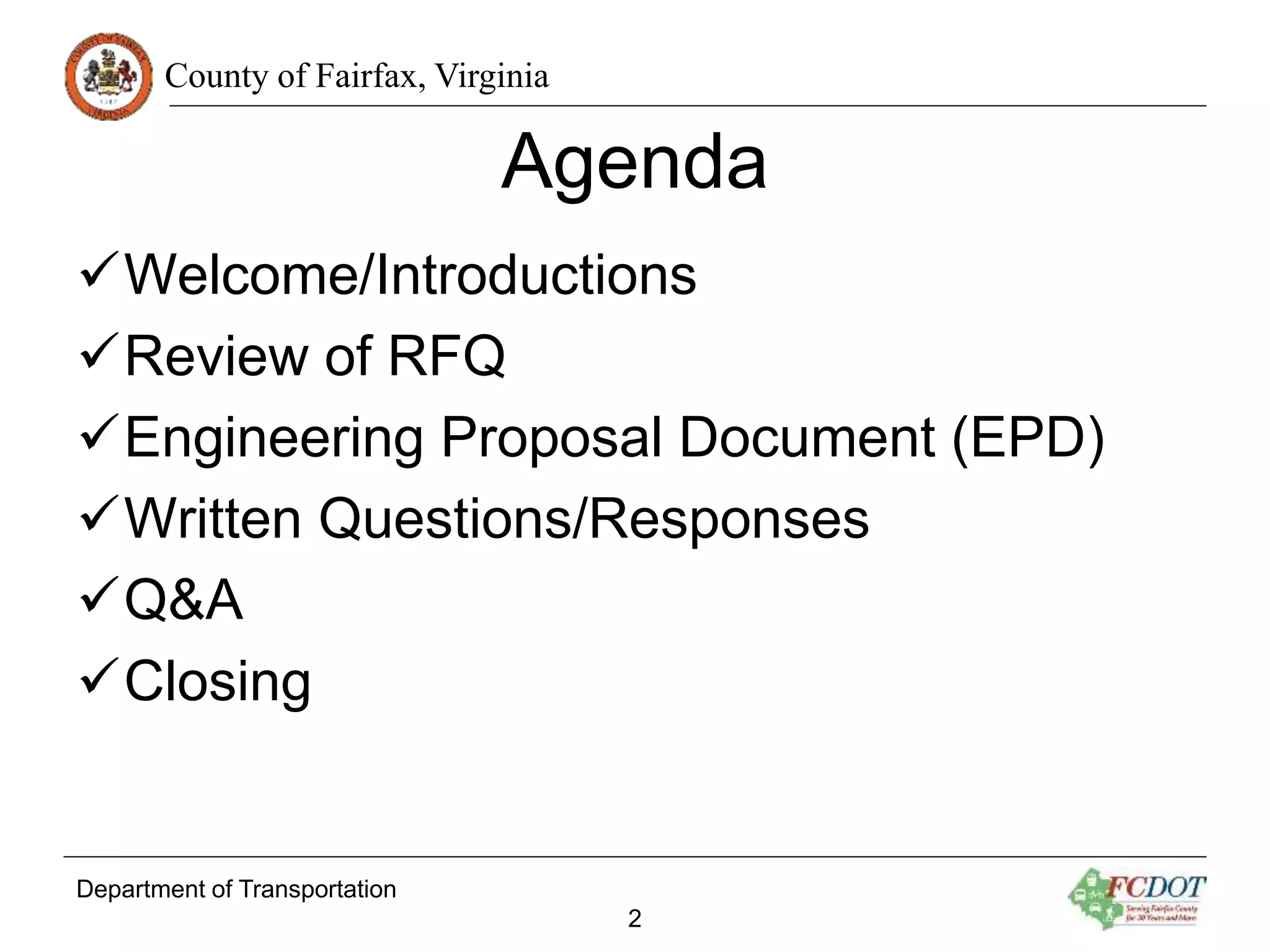 Request for Qualifications (RFQ) for Design of Various Types of ...