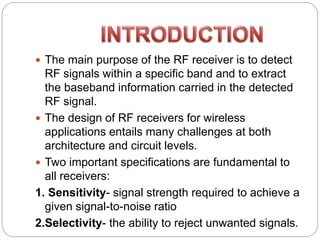 Rf reciever | PPTX