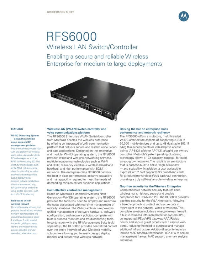 Rfs6000 ss | PDF