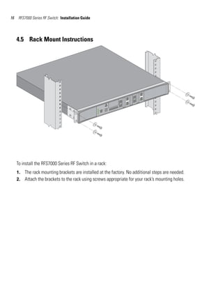 Rfs7000 series switch installation guide | PDF